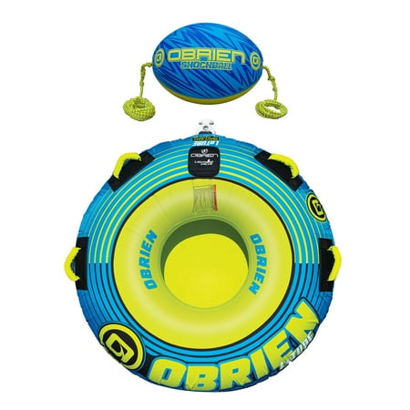 O'Brien Le Tube 56 Inch 1 Rider Towable Tube w/ Shock Ball & Rope Float ...