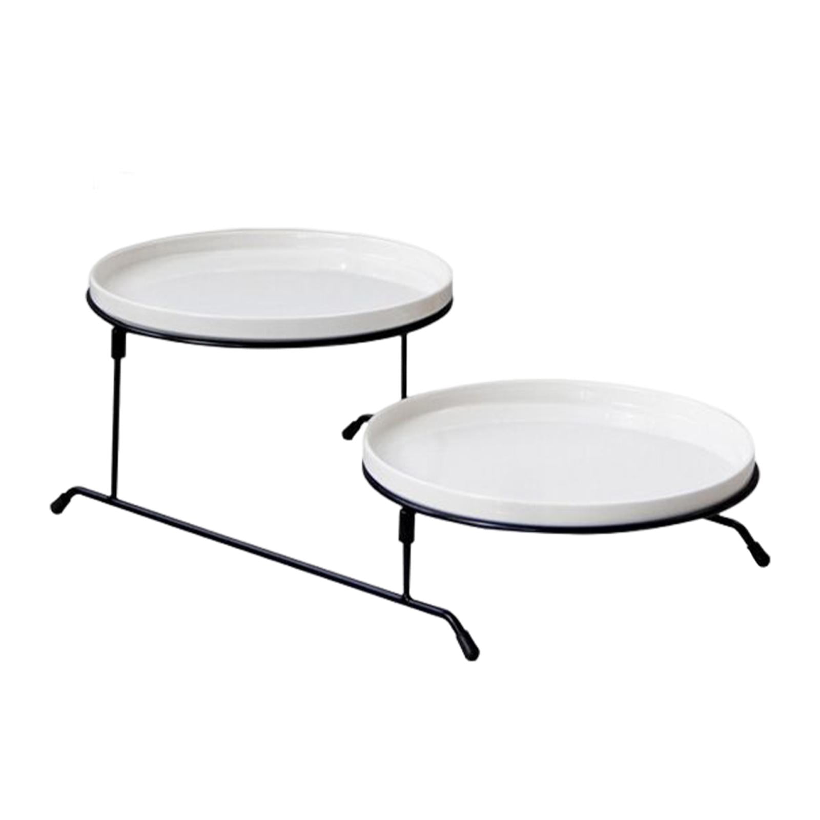 2 Tier Serving Platter with Platter Dessert Display Server Snack ...