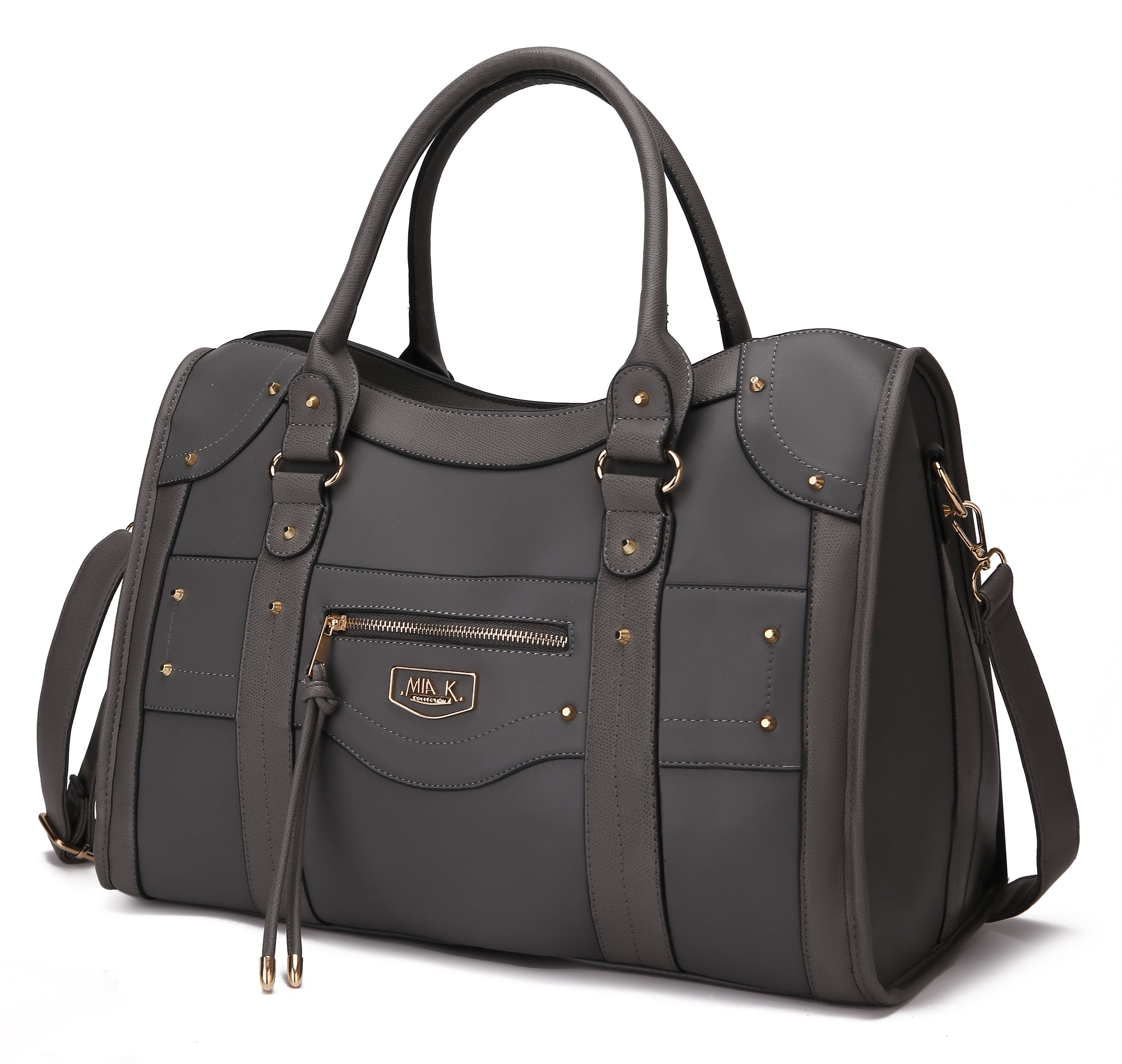 MKF Collection Patricia Duffle / Weekender Bag Vegan Leather Women By Mia K. - Charcoal ...