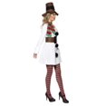Smiffys Miss Snowman Fancy-Dress Costume for Women with Hat, Scarf, and ...