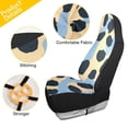 Blue Yellow Background Pattern Car Seat Covers Front Seats Universal ...