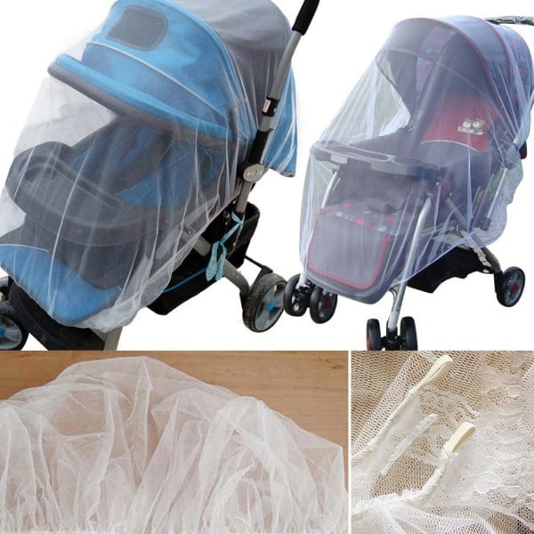LSFYSZD Baby Stroller Mosquito Net White Mesh Perspective Stroller ...