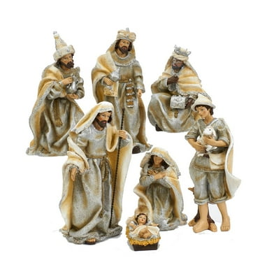 Snowmen Nativity Scene Set Kurt S. Adler 6" Resin Snowmen Nativity Set ...