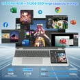 Dual Screen Laptop 15.6" LCD + 7" Touchscreen, Intel Celeron N5095 ...