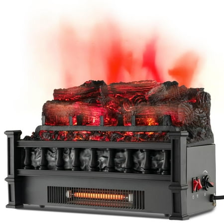 Giantex Ensemble de Cheminée Électrique 20 Pouces Chauffage avec Lit en ...