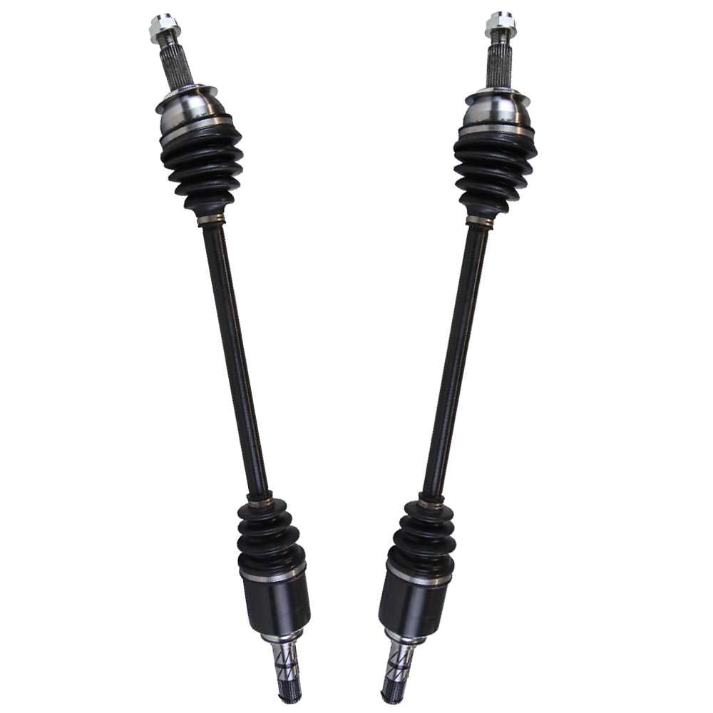 AutoShack Front New CV Axle Drive Shaft Assembly Neoprene Boots Set 2 ...