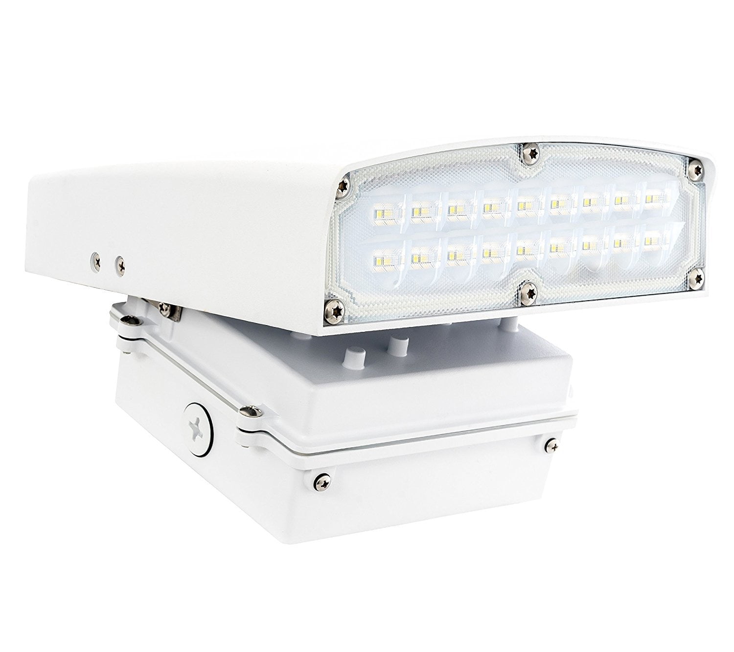 Westgate Lighting White LED Adjustable Cutoff Wall Pack Outdoor Series ...