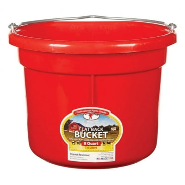 Little Giant Farm & Ag P8blue 8 Quart Blue Plastic Buckets - Walmart.com