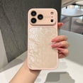Ice Crack Back Camera Protect Phone Case for iPhone (Red,iPhone 17 ...