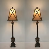 MESTAR 35-inch Bronze Buffet Lamps, Set of 2, Traditional Table Lamp ...