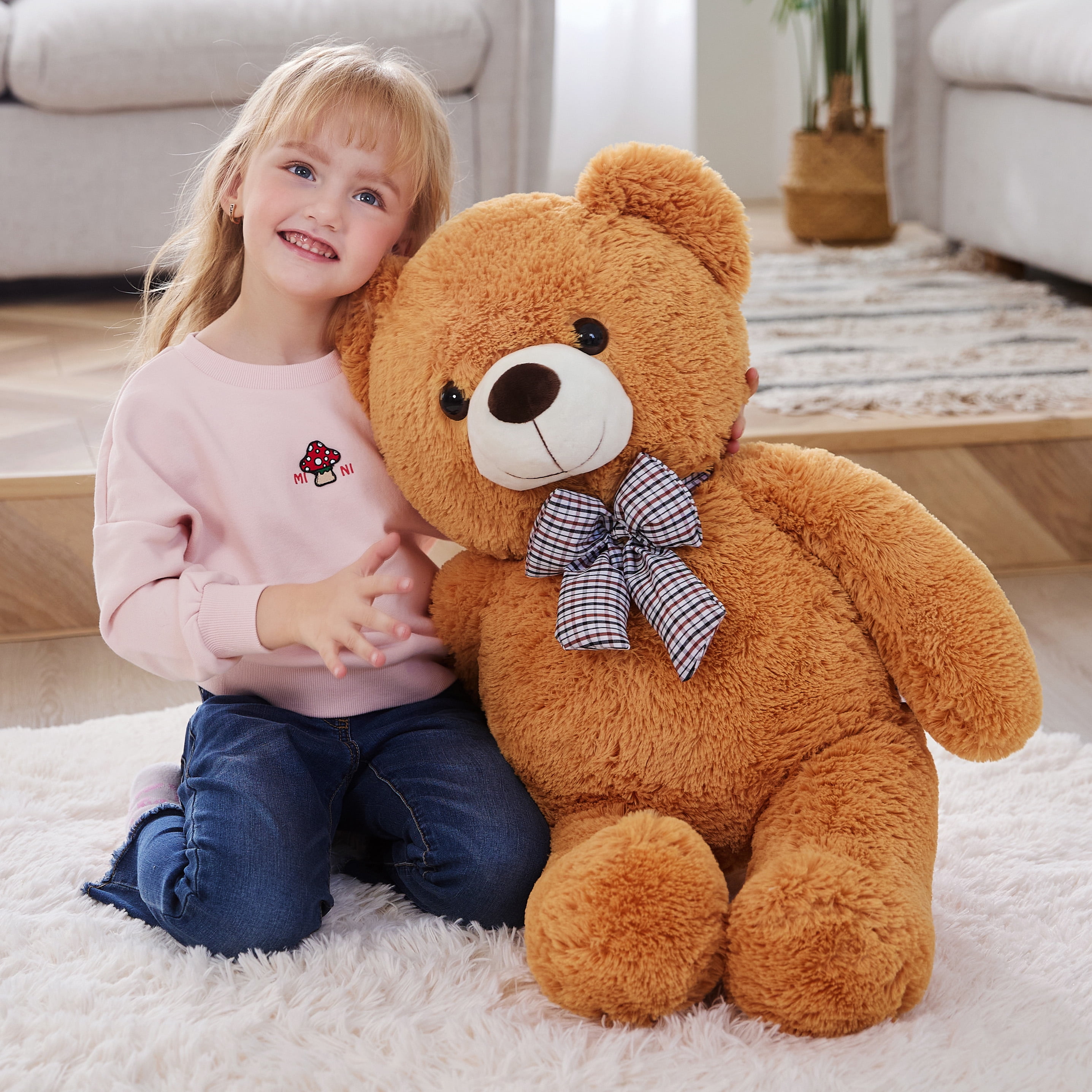 Buy IKASA Giant Teddy Bear Stuffed Animal Plush Toy,Large Jumbo 30 ...