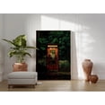 Affixzi Japanese Phone Booth Poster, Rainy Night Wall Art, Cinematic ...