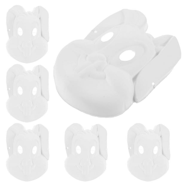 White DIY Pulp Blank Masks for Decorating Fashion Shows Parties and ...