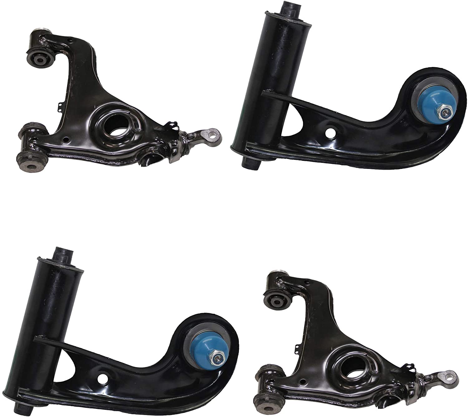 Detroit Axle - 4PC Front Upper and Lower Control Arms for 1996-2002 ...