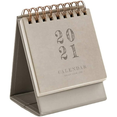 Desk Calendar 2021Mini Compact Lightweight Table Calendar for Home ...