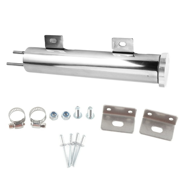 Overflow Tank,2x10in Stainless Steel Radiator Overflow Reservoir ...