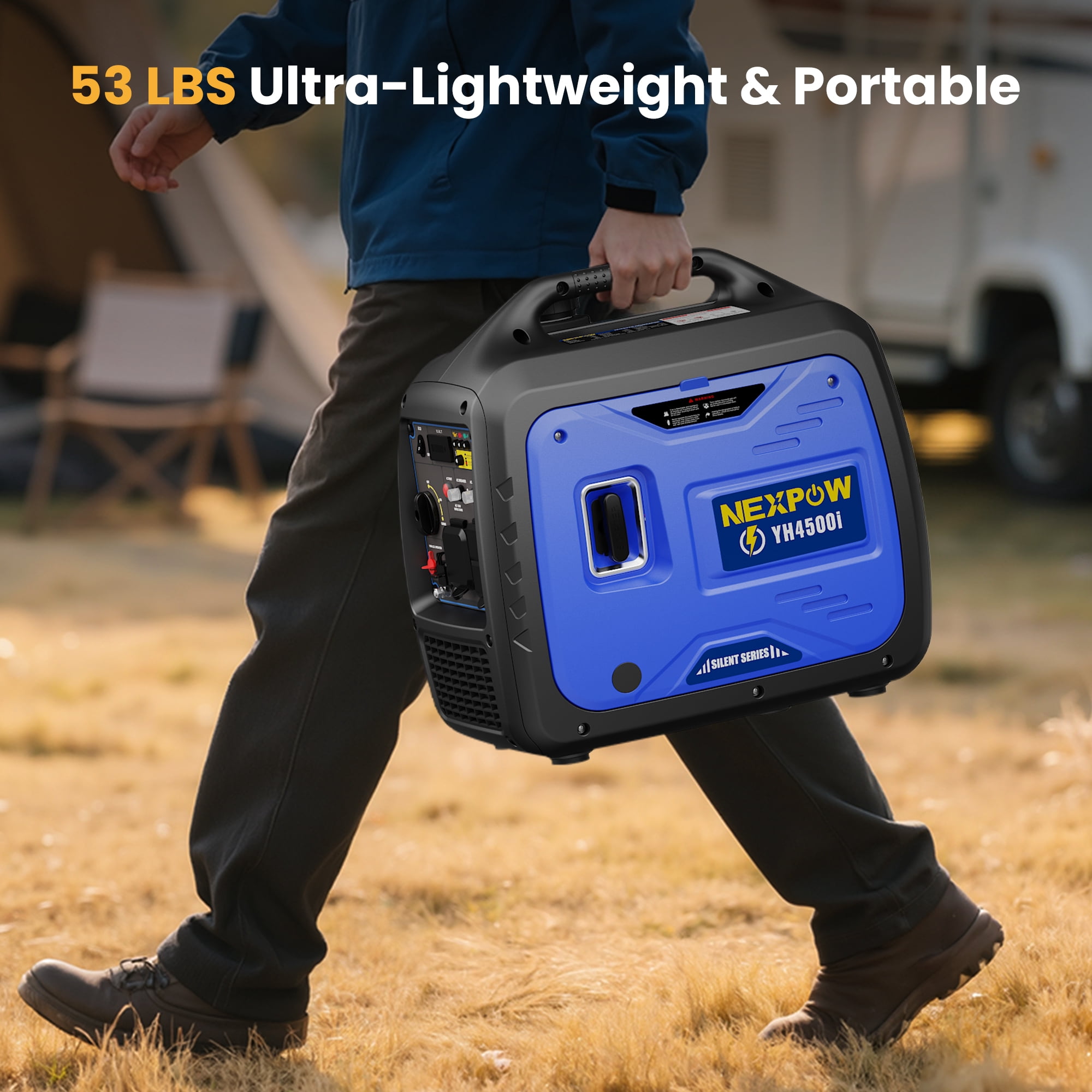 NEXPOW 5000W Portable Inverter Generator with CO Australia | Ubuy