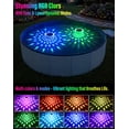 Solar Floating Pool Lights, 2 Pack RGB LED Lights with Remote, IP68 ...