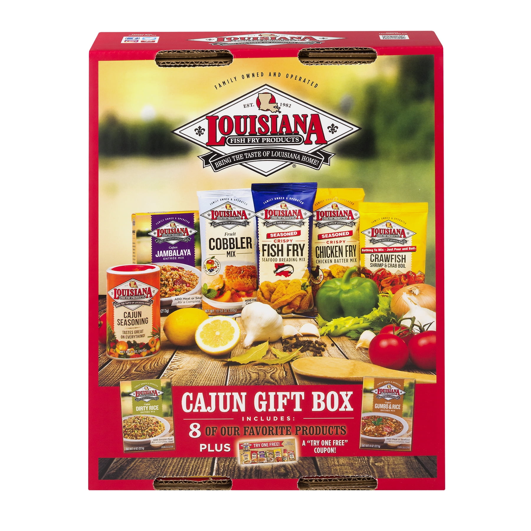 Louisiana Fish Fry Cajun Gift Box, 8 Pc – Walmart Inventory Checker ...