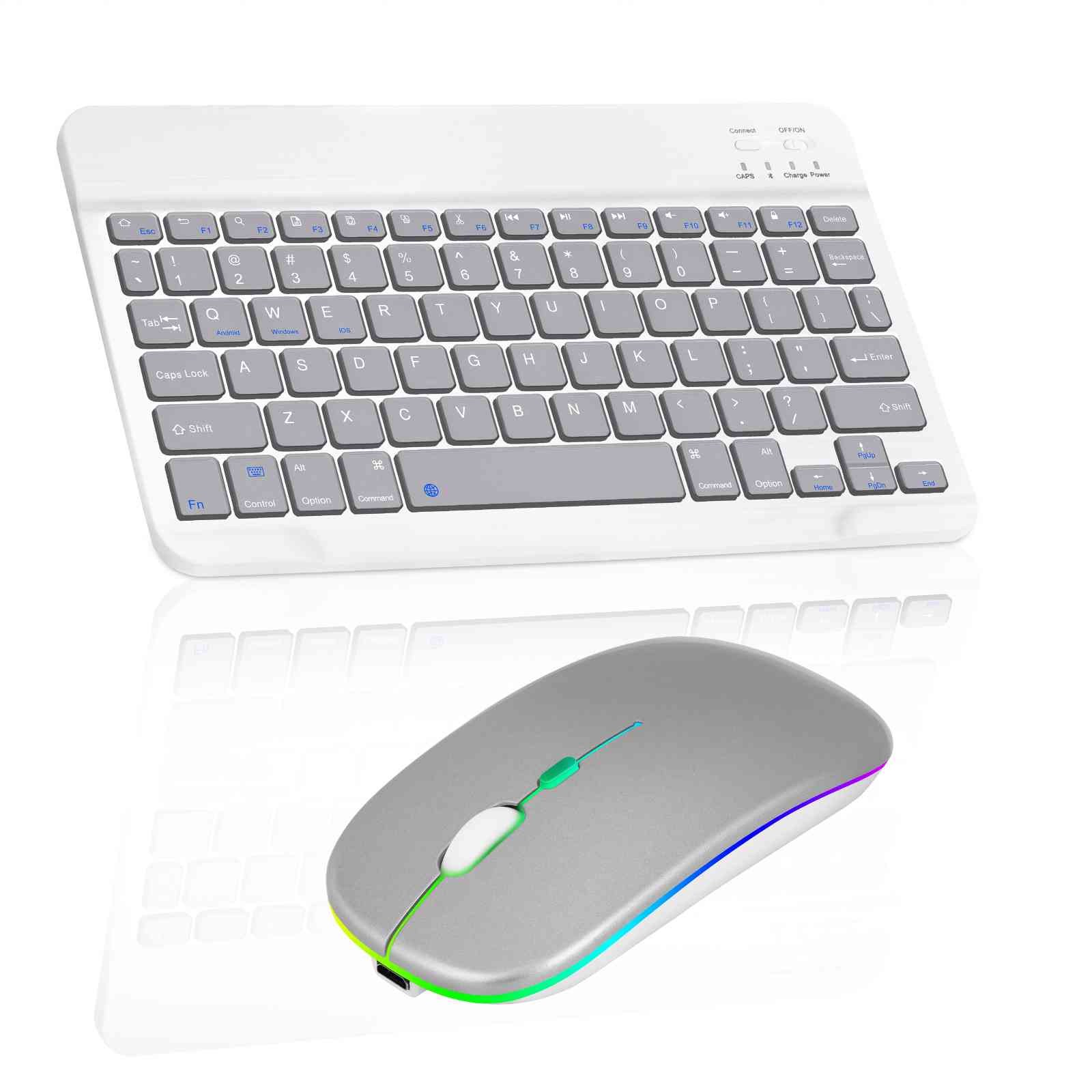Rechargeable Bluetooth Keyboard and Mouse Combo Ultra Slim for Motorola ...