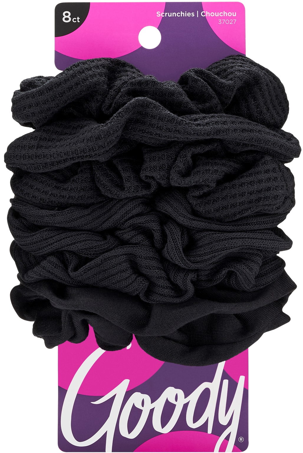 Goody Ouchless Scrunchies, Gentle Hair Scrunchies, Black, 8 Ct ...
