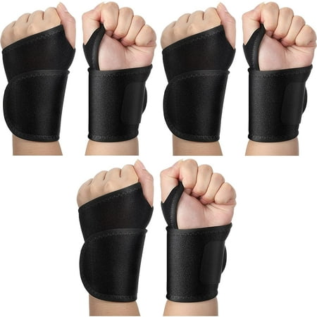 3 Pairs Compression Wrist Strap Fitness Wrist Wrap Wrist Support Brace ...
