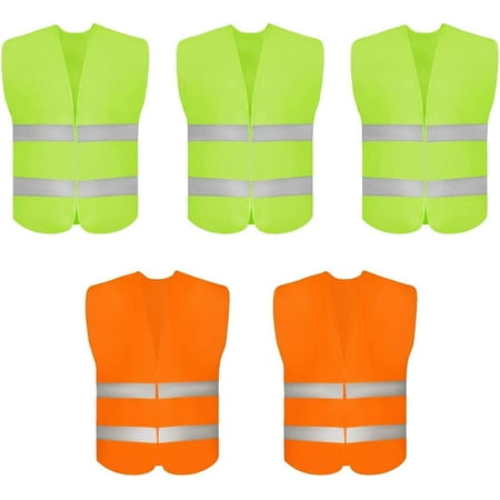 SHARKDOOK 5pcs WARNING ACCIDENT WARNING VEST VERTORIES PASSENGER JACKET ...