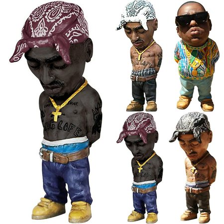 Legend Hip Hop Rapper Commemorative Resin Statue Minifigures Ornaments ...