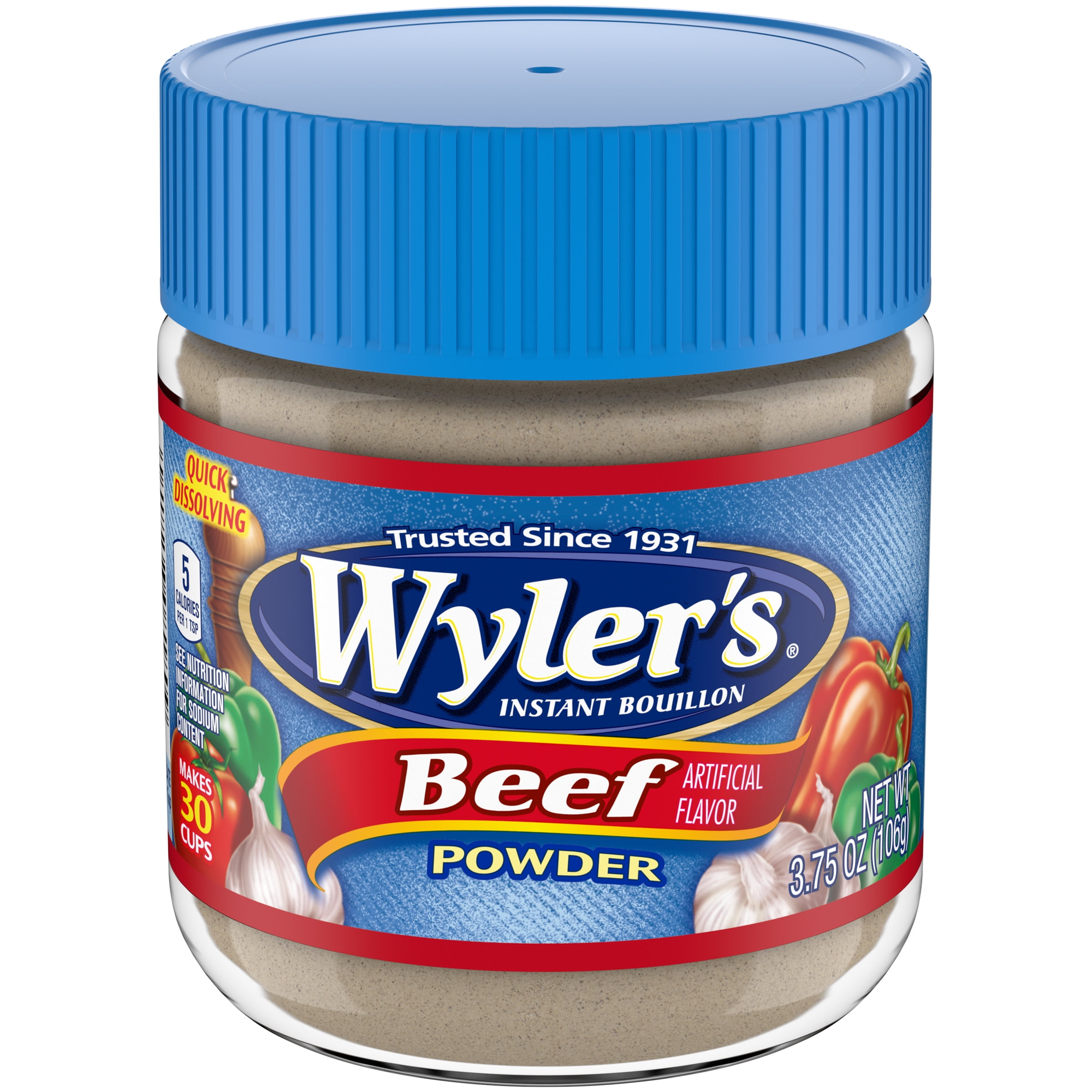 Wyler's Instant Bouillon Beef Flavored Powder, 3.75 oz Jar - Walmart.com
