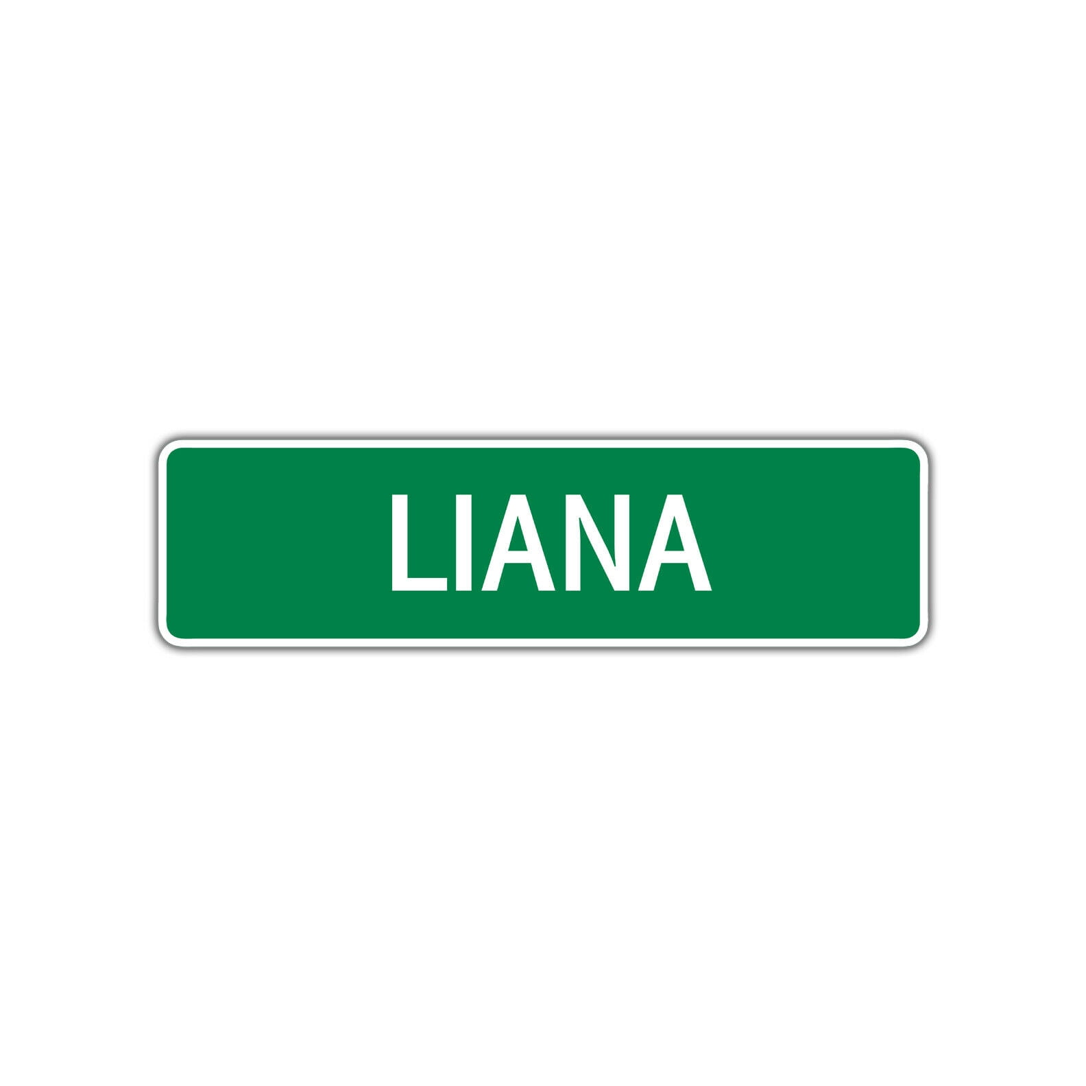 Liana Girls Children Name Letter Printed Plaque Decoration Novelty ...