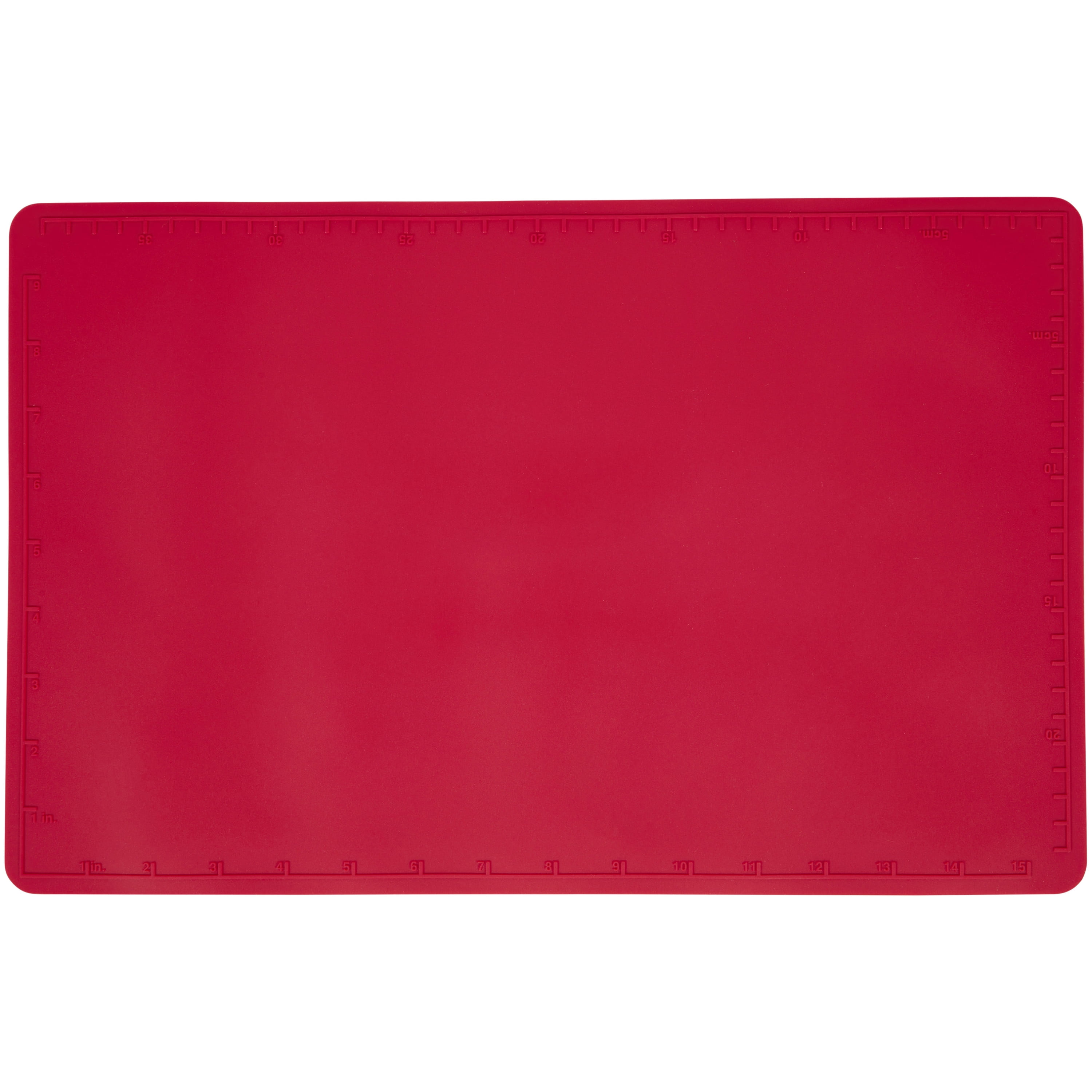 Wilton Dark Red Silicone Baking Mat for Prep and Oven Use, 10.2 x 16 ...