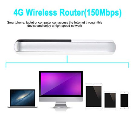 Mobile Hotspot Router,ASHATA 150Mbps LTE 4G Mobile WiFi Router, 2.4GHz ...