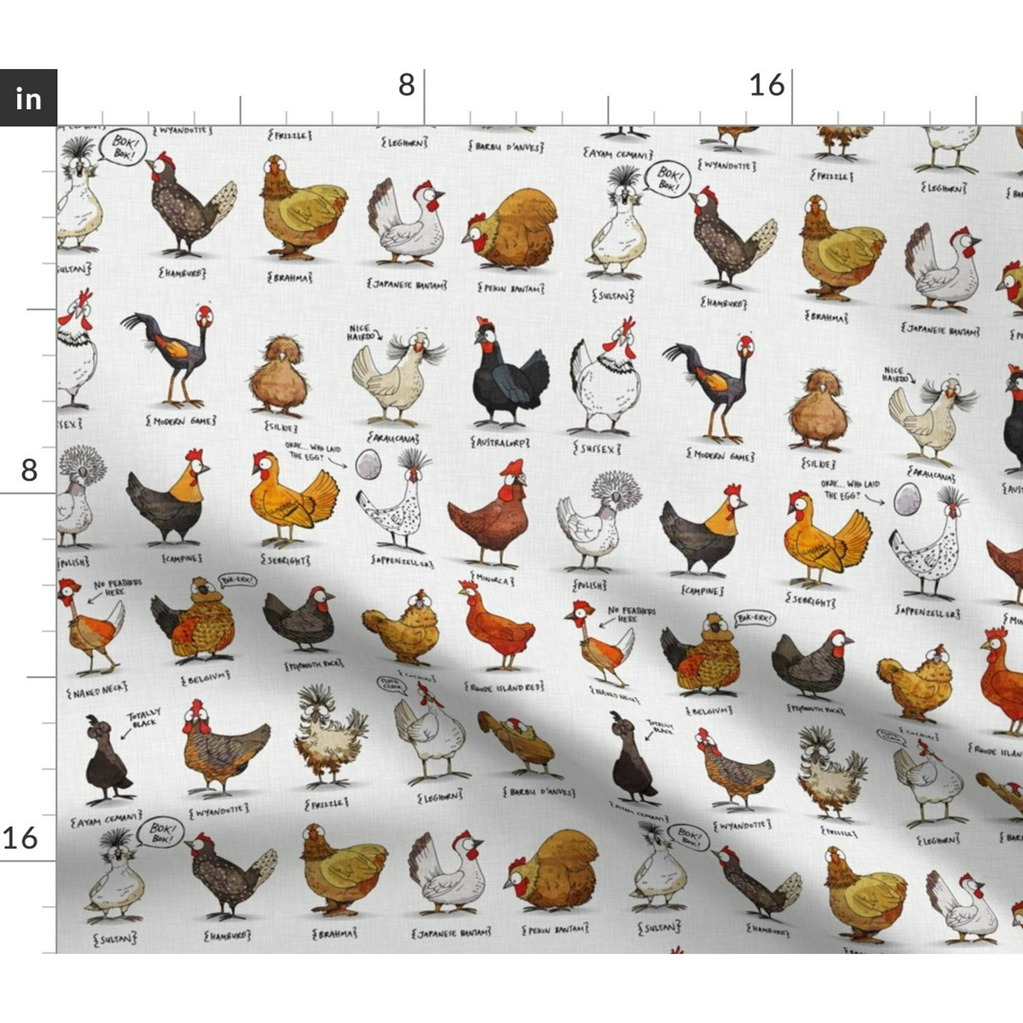 Rooster Breeds Chart