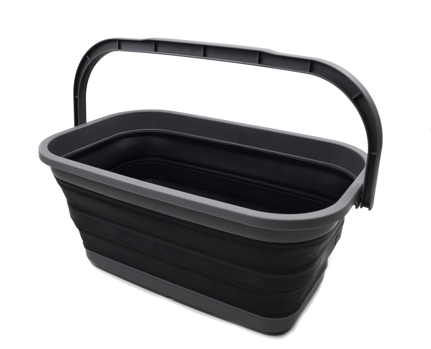SAMMART 11.6L (3.06 Gallon) Collapsible Rectangular Handy Basket/Bucket ...