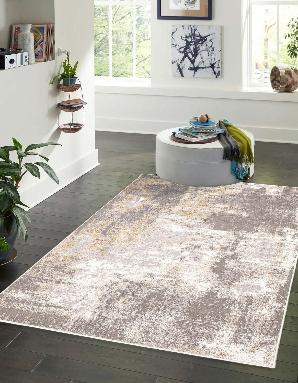 ECARPET Emory Contemporary/Modern Area Rug for living room, bedroom ...