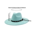 Avolia Unisex Fedora Hat Wide Flat Brim Jazz Style Ethnic Design ...