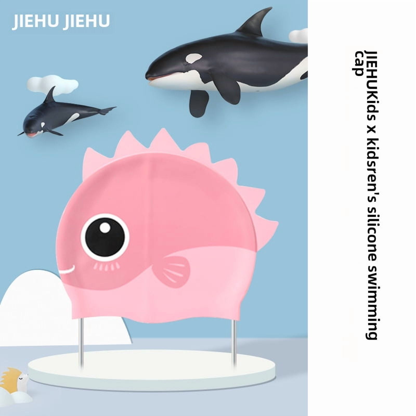 Click here for Unbranded Unisex Kids Silicone Swimming Cap With E... prices