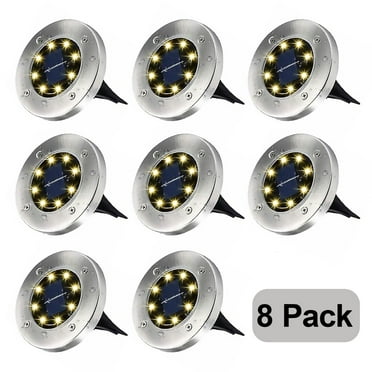 Solar Ice Cube Lights for Garden, Patio, Pathway - 4 Pack Warm White ...