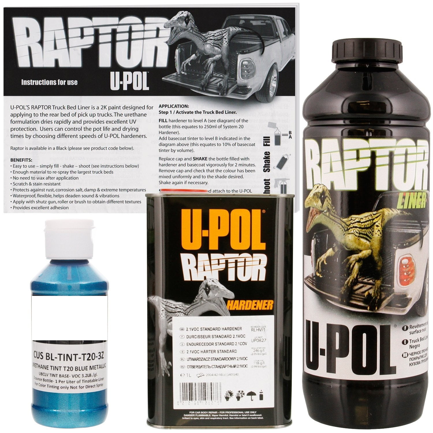 Metallic Raptor Liner Colors