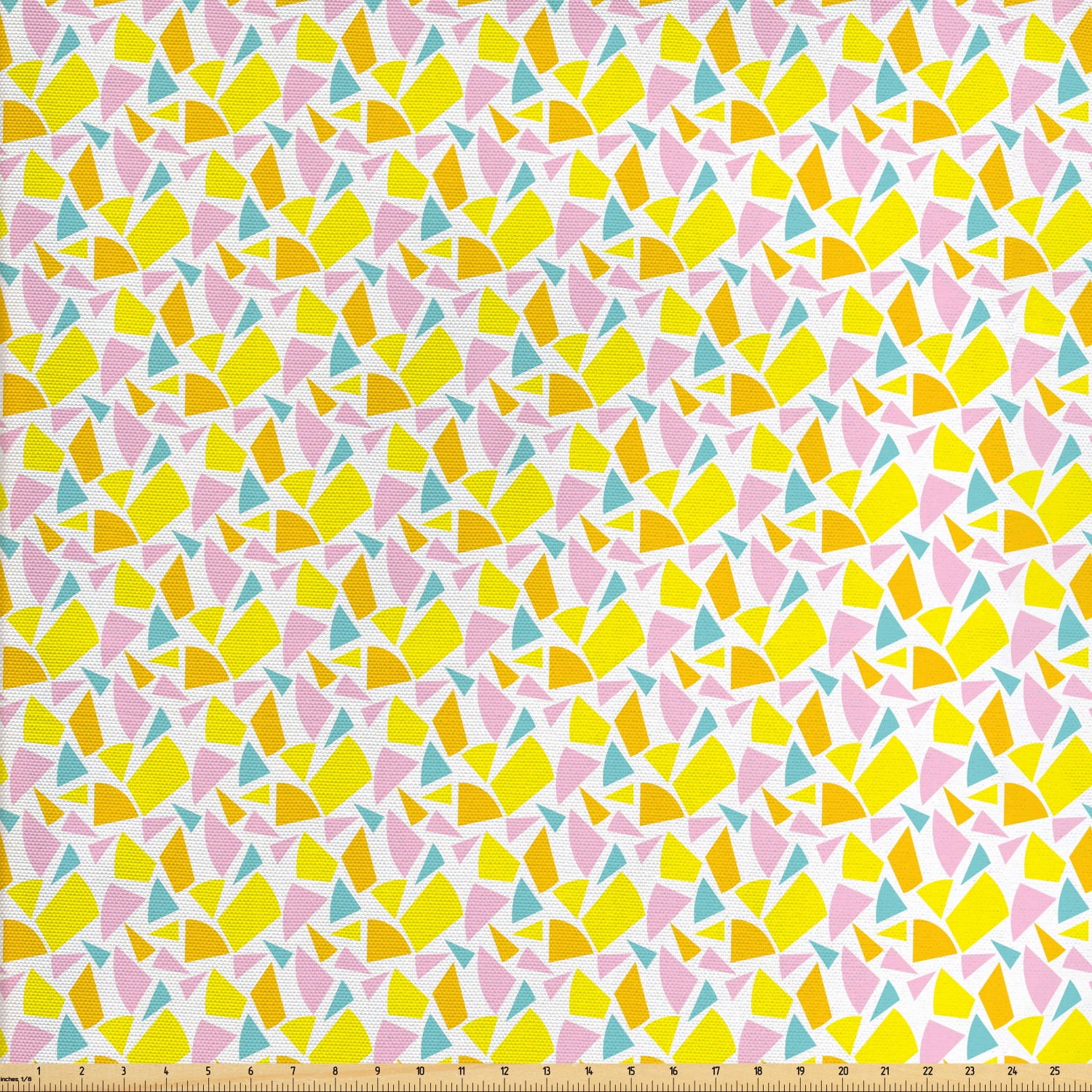 Geometric Fabric by the Yard, Modern Geometry Illustration in Pastel ...