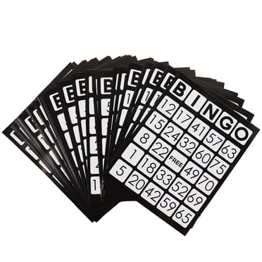 Royal Bingo Supplies Ez Clear 7" Shutter Bingo Cards, Retro Designs ...