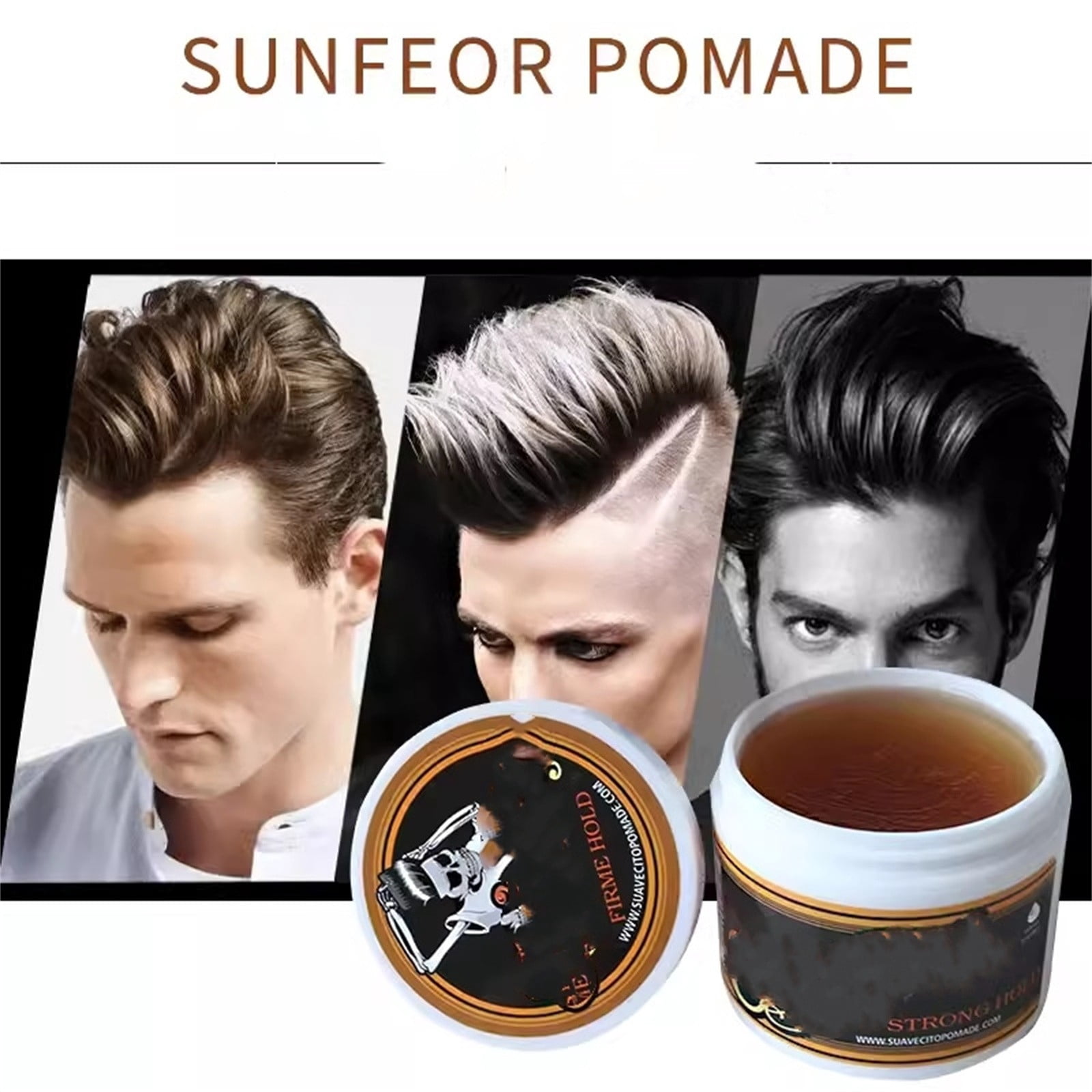 DHGDJ54G Strong Hold Hair Pomade For Men Medium Shine Water Based Flake ...