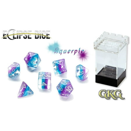 Eclipse Set of 7 Dice: Cyanethyst: Cyan & Amethyst | Walmart Canada
