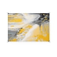 Abstract Stitching Sun Shade Sail 12'X16' Gray Yellow Blend Flow UV ...
