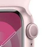 New Apple Watch Series 9, GPS, 41mm Pink Aluminum Case with Light Pink ...