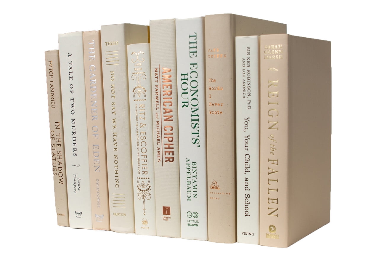 Pen & Willow Tan/Beige Decorative Books - Real shelf-ready book bundles ...