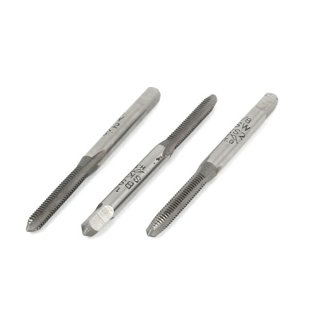BSW1/8-40 Straight 3 Flutes Bottoming Taper Hand Taps Set 3 Pcs ...