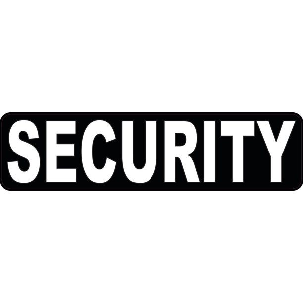 8in x 2in Security Sticker - Walmart.com