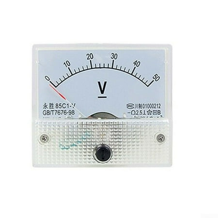 85C1 GB/T7676-98 Analog Panel AMP Meter Voltmeter Gauge DC 0-30V/50V 0-5A/10A | Walmart Canada