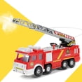 NFTIGB Mini Simulation Aerial Ladder Truck Model Fire Fighting Car Toy ...